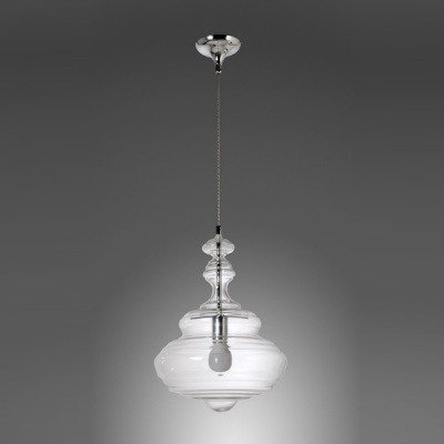 Colgante 1 Luz Deco Cristalino Con Cable Y Tensor 32cm Gg