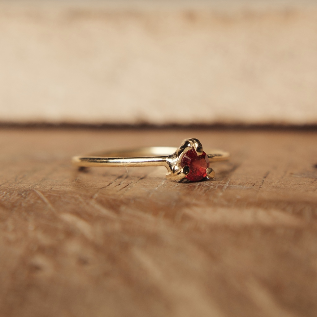 Anel Turmalina Rosa Slim - Comprar em Ecle Atelier