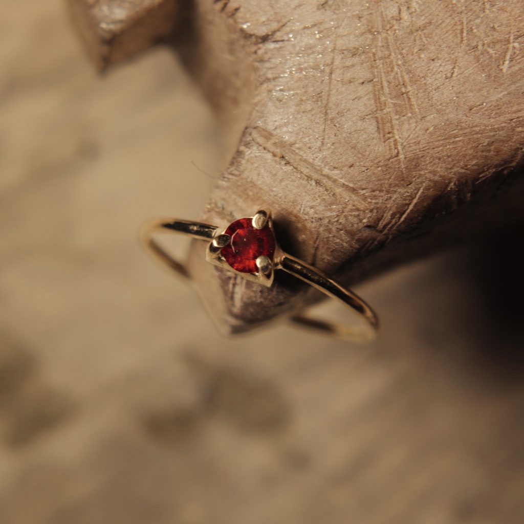 Anel Turmalina Rosa Slim - Comprar em Ecle Atelier