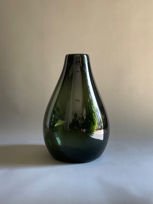 Florero Vidrio Soplado Fume Gota - Comprar en SIXTA