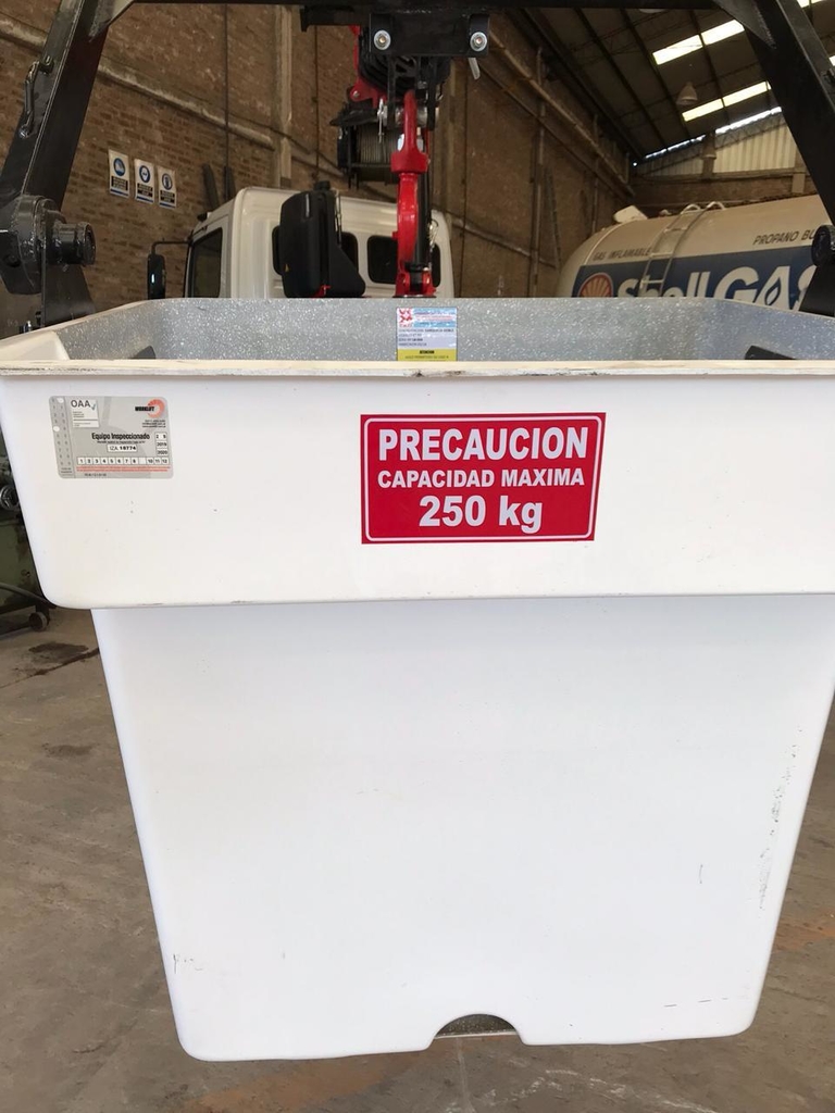 Barquilla para hidrogruas (2 personas) con herrajes - MODELO B02