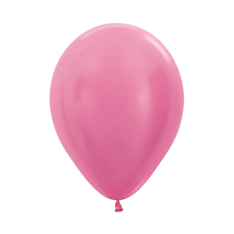 Globo R9 Satín Fucsia Sempertex x6 - Vix Party