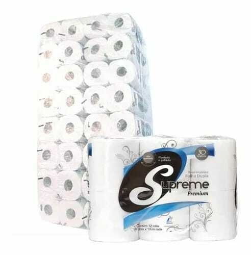 PAPEL HIGIÊNICO COM 64 UN FOLHA DUPLA SUPREME PREMIUM