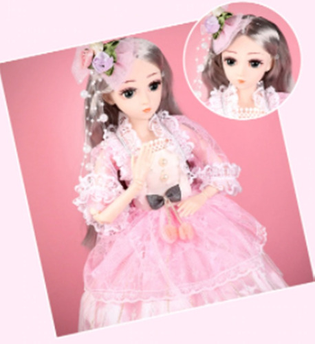 Boneca Bjd Articulada 45cm Princesa Lilith + Brinde
