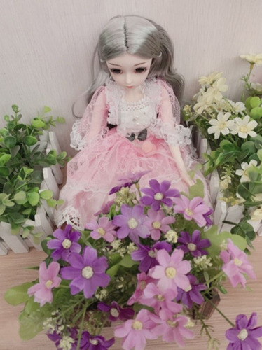 Boneca Bjd Articulada 45cm Princesa Lilith + Brinde