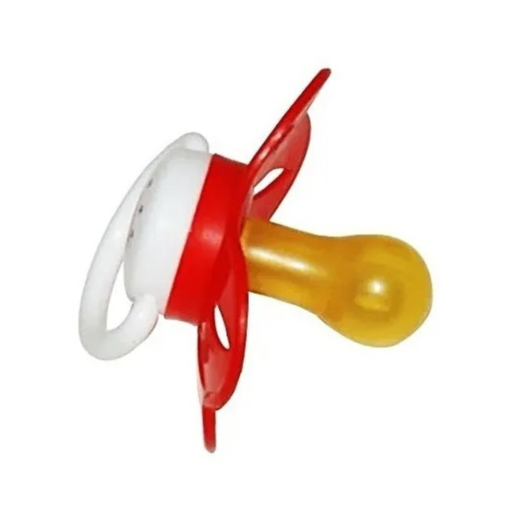 Kit Chupeta Bico Redondo Látex 0% BPA Livre de Bisfenol A Bico Amarelo ...