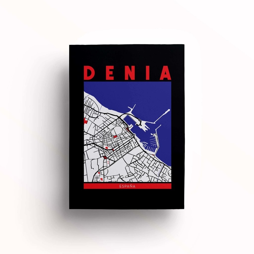Lámina Postal Denia, España - Comprar en Maplanos