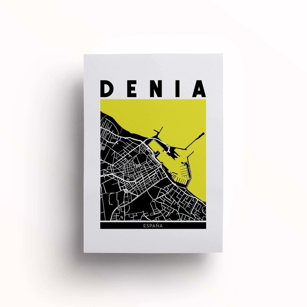 Lámina Postal Denia, España - Comprar en Maplanos