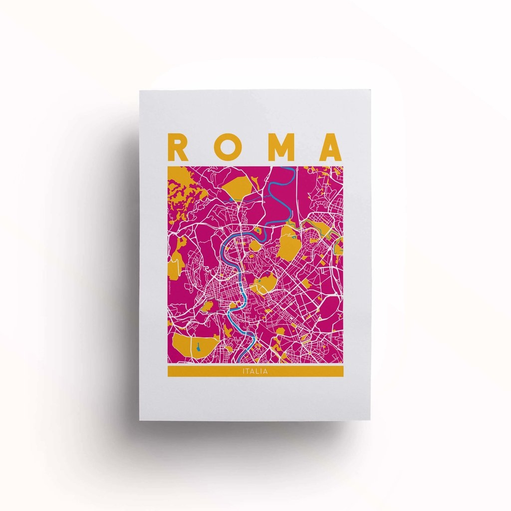 Lamina postal, Roma, Italia - Comprar en Maplanos