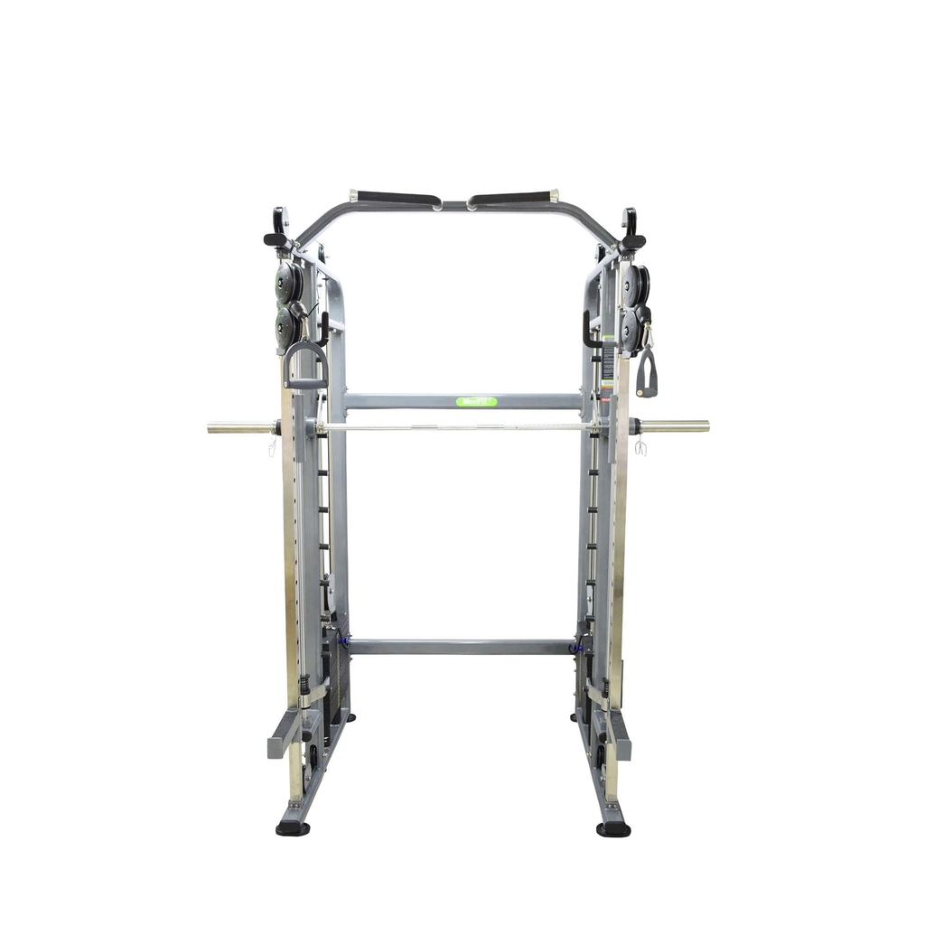 POLEA DUAL CON SMITH MACHINE (CROSSOVER FUNCIONAL COMPACTO CON ...