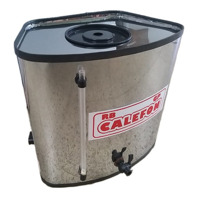 Calefon Eléctrico Acero Inox 20 lts Con Resistencia de Bronce