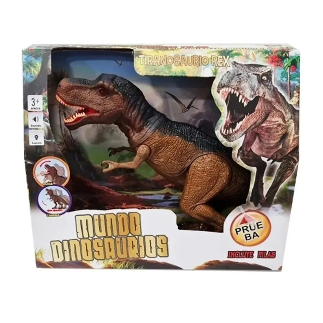 5331 - DINOSAURIO T. REX GRANDE CAMINA MUEVE CUELLO