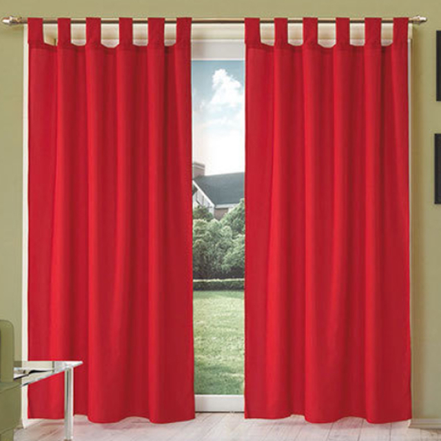 Cortinas ambiente lisas largas
