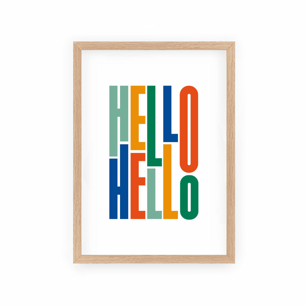 Cuadro Quotes & Typography HELLO - Puerta de Goya