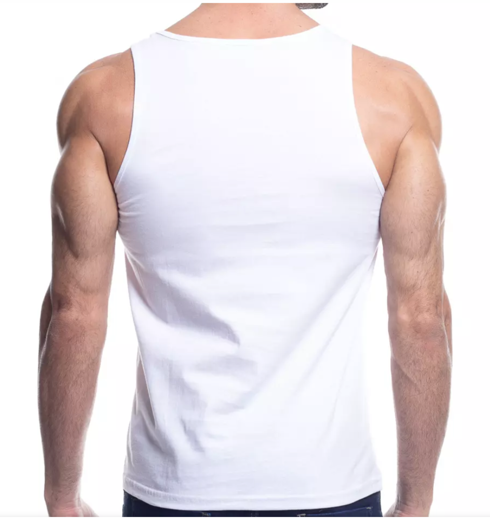 Regata Masculina Branca - Comprar em Saggs