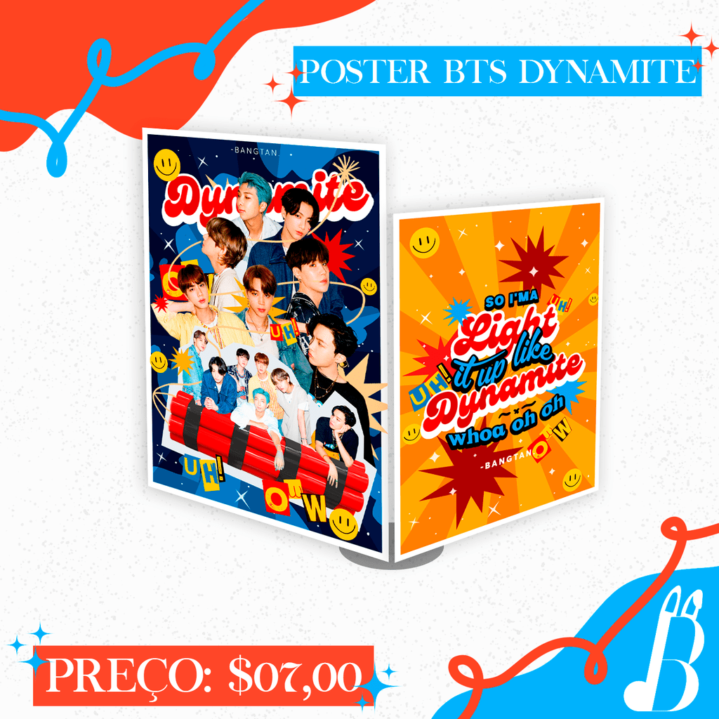 Poster - BTS - Dynamite - Comprar em Bunnyx Shop