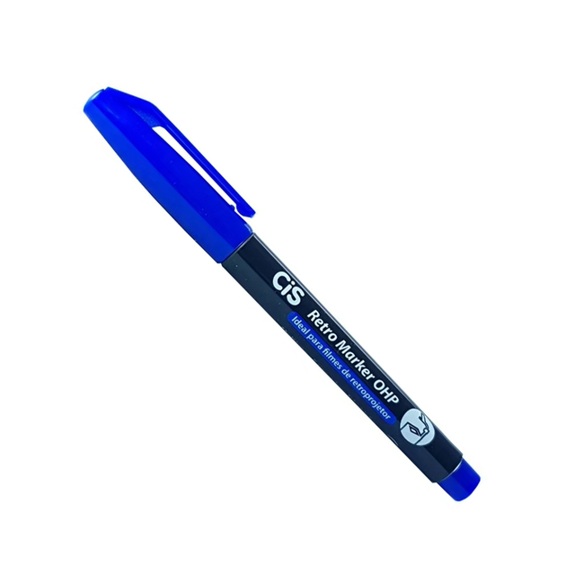 Marcador Retro Marker OHP Azul, CIS (Preço por Unidade)
