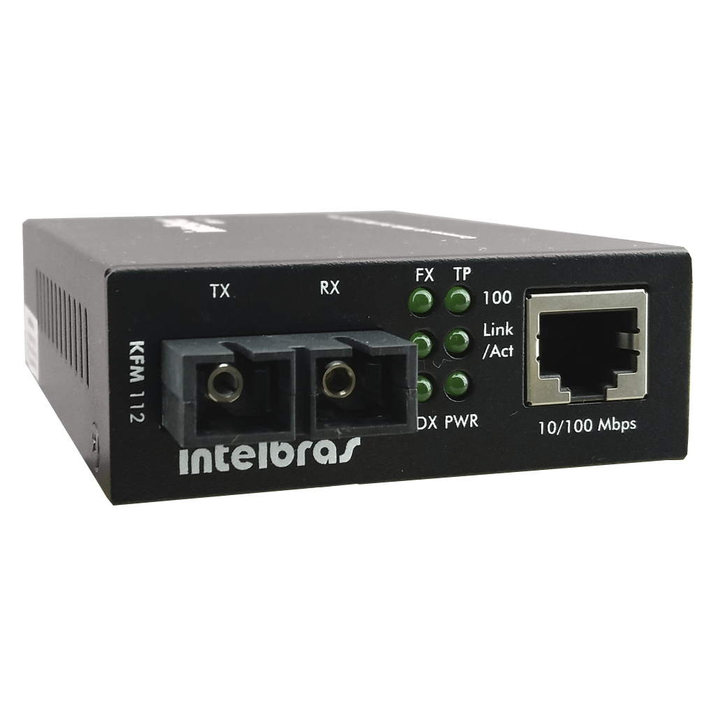 Conversor de Mídia Fast Ethernet KFM 112, INTELBRAS