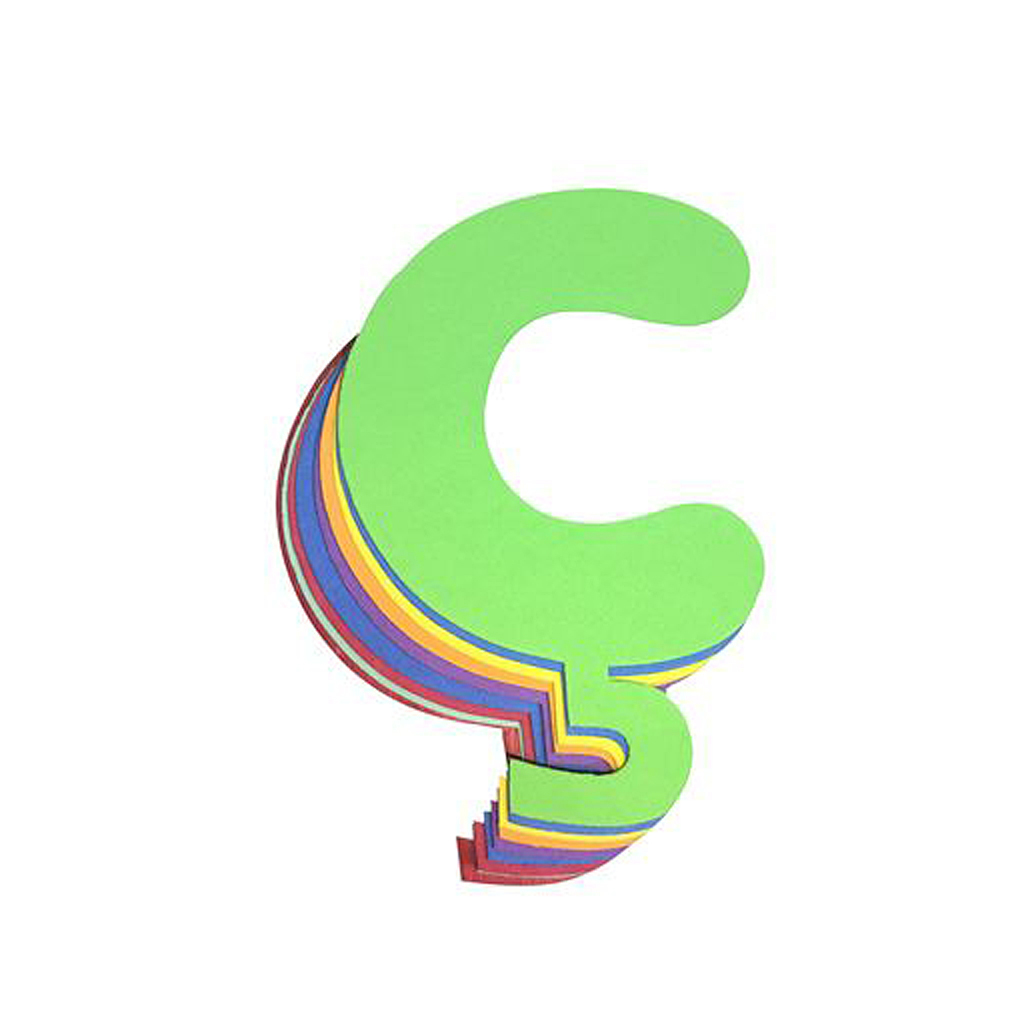 Letras EVA Alfabeto 10 Peças Cores Sortidas (Preço por Unidade)