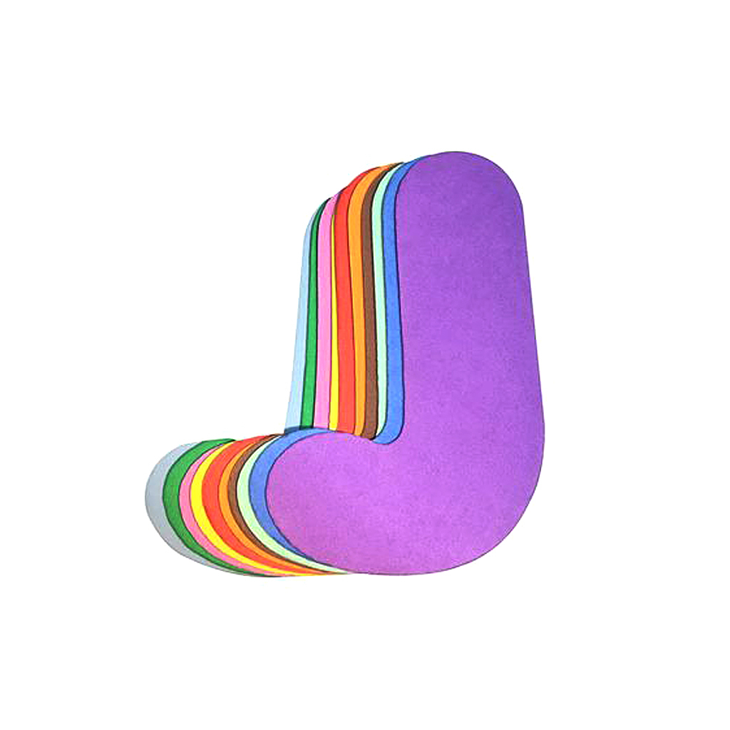 Letras EVA Alfabeto 10 Peças Cores Sortidas (Preço por Unidade)