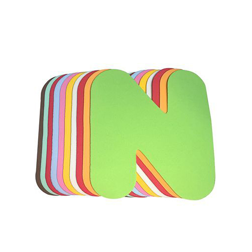 Letras EVA Alfabeto 10 Peças Cores Sortidas (Preço por Unidade)