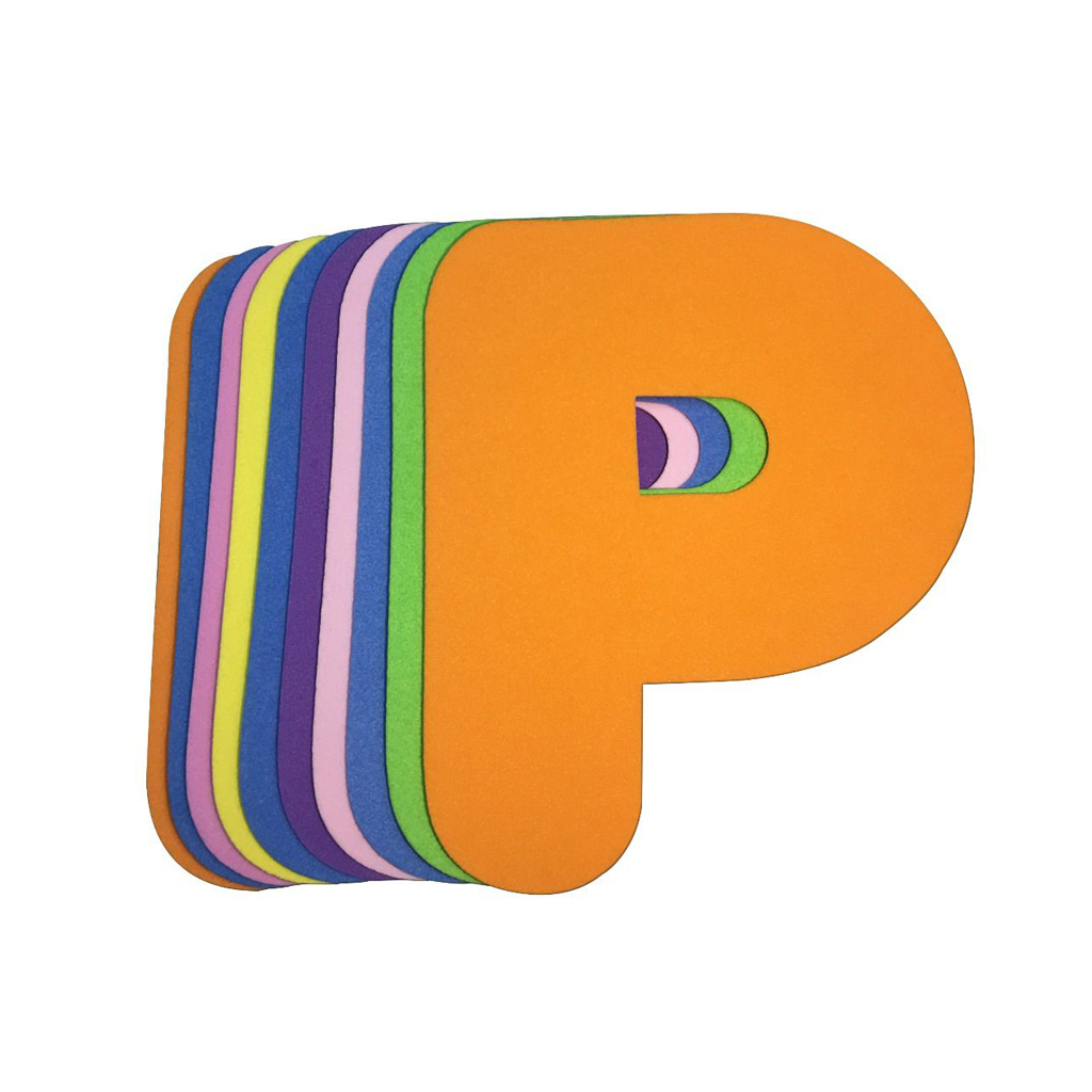 Letras EVA Alfabeto 10 Peças Cores Sortidas (Preço por Unidade)