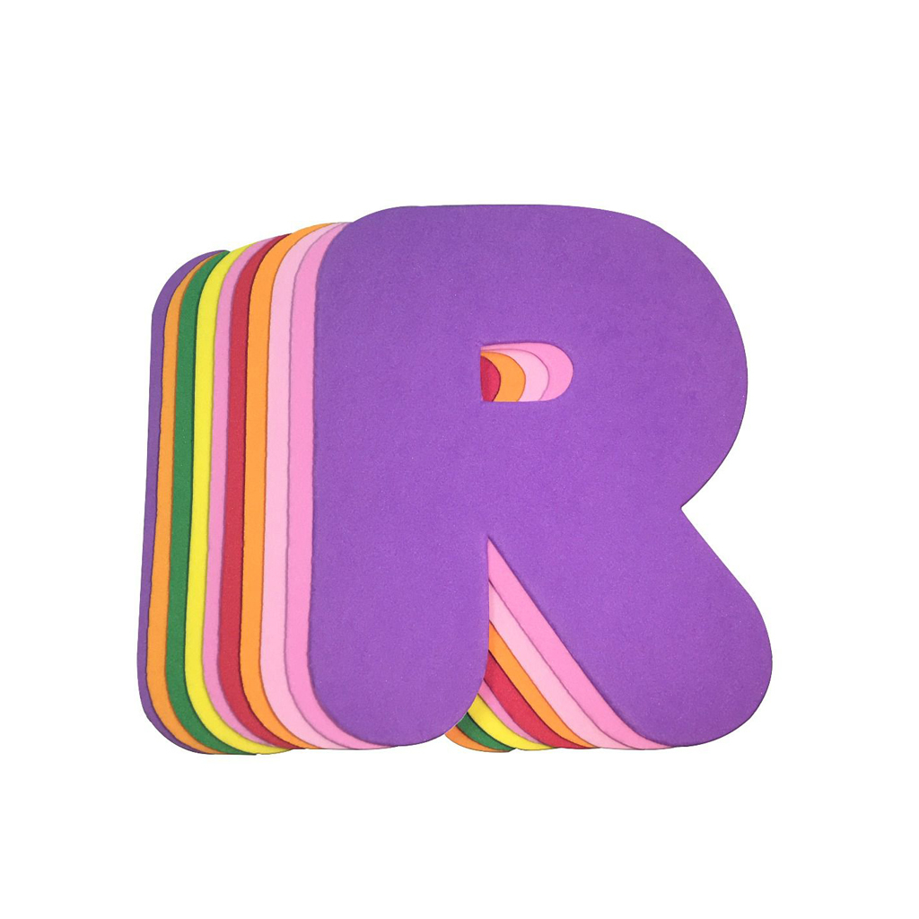 Letras EVA Alfabeto 10 Peças Cores Sortidas (Preço por Unidade)