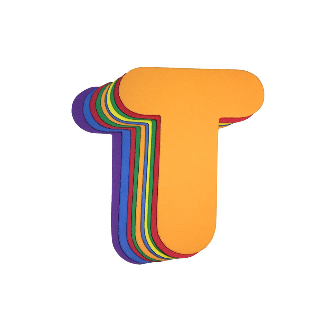 Letras EVA Alfabeto 10 Peças Cores Sortidas (Preço por Unidade)