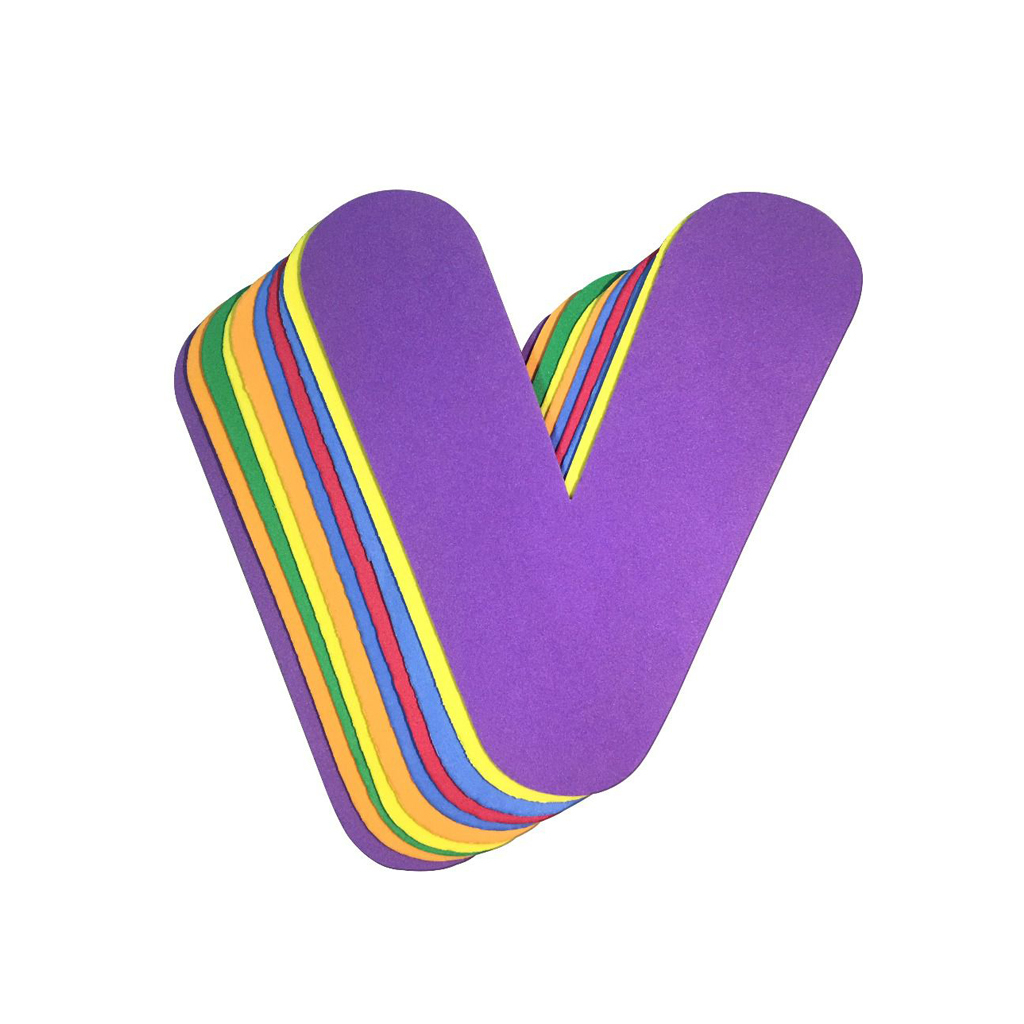 Letras EVA Alfabeto 10 Peças Cores Sortidas (Preço por Unidade)