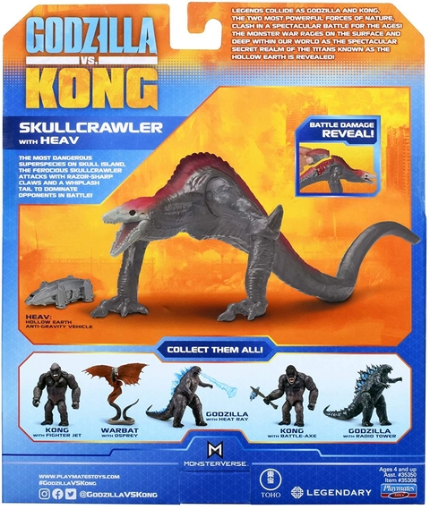 Skullcrawler con HEAV - Godzilla vs Kong - PlayMates Monsterverse