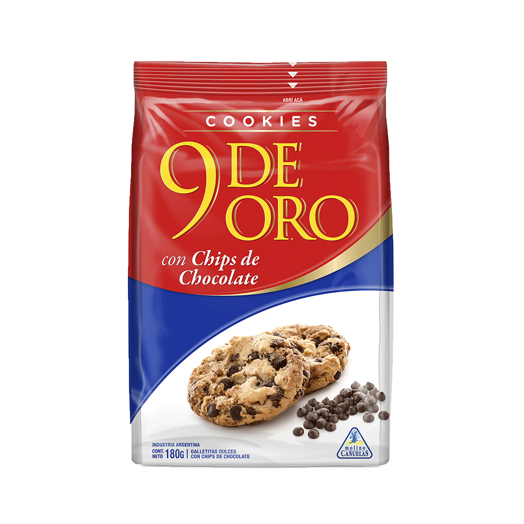 9 de Oro Cookies Vainilla con Chips de Chocolate - B&B