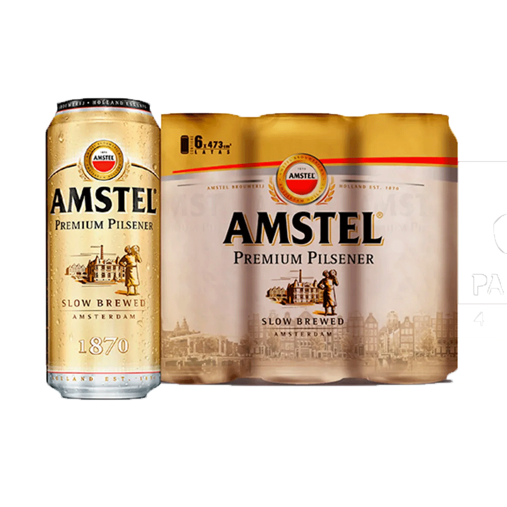 Amstel 473 ml x6 - Comprar en B&B