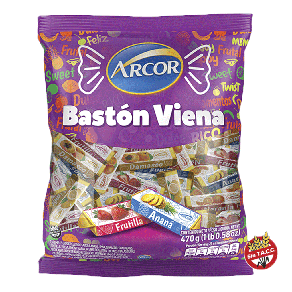 Arcor Caramelos Bastón Viena 67 Unidades - B&B