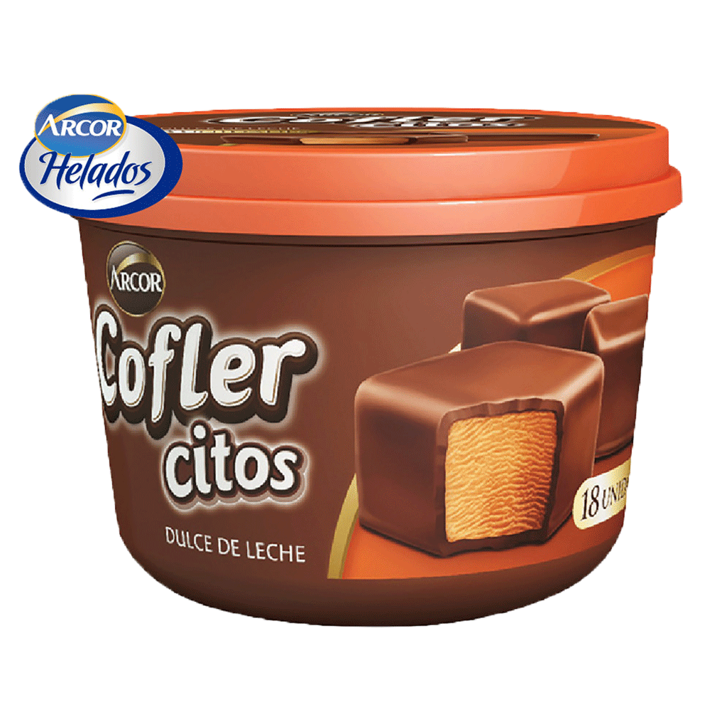 Arcor Cofler Citos Bombones Helados Sabor Dulce de Leche