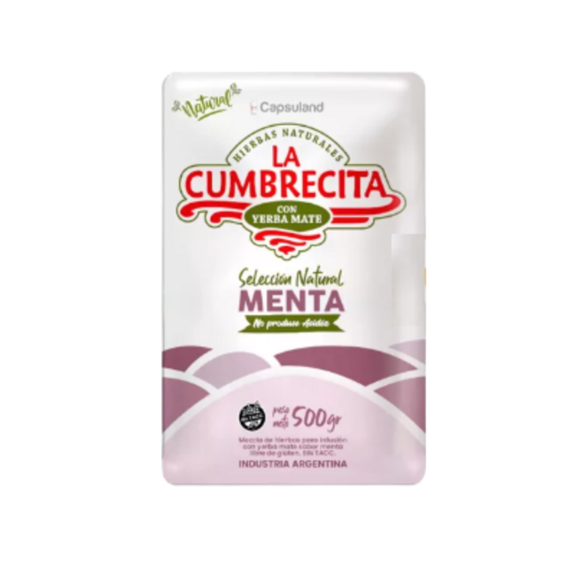 La Cumbrecita Selección Natural Menta Yerba 500g - B&B