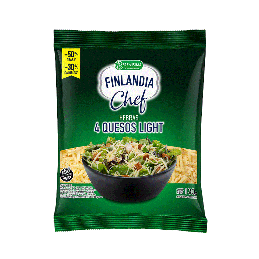 Finlandia Chef en Hebras 4 Quesos Light - B&B