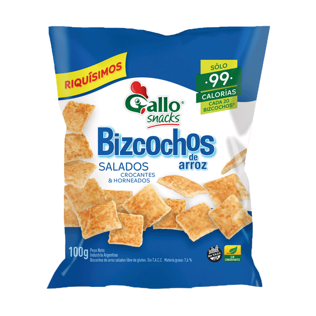 Gallo Snacks Bizcochos de Arroz Salados - B&B Gallo Snacks Bizcochos de Arroz Salados - B&B