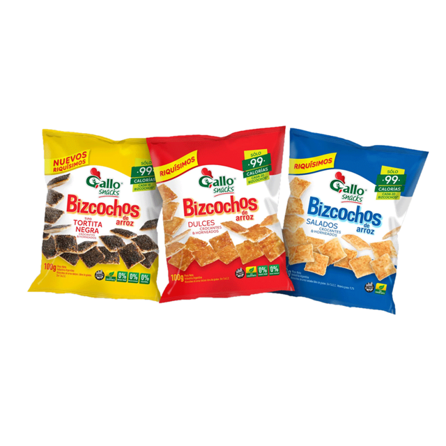 Gallo Snacks Bizcochos de Arroz Tortita Negra - B&B Gallo Snacks Bizcochos de Arroz Tortita Negra - B&B