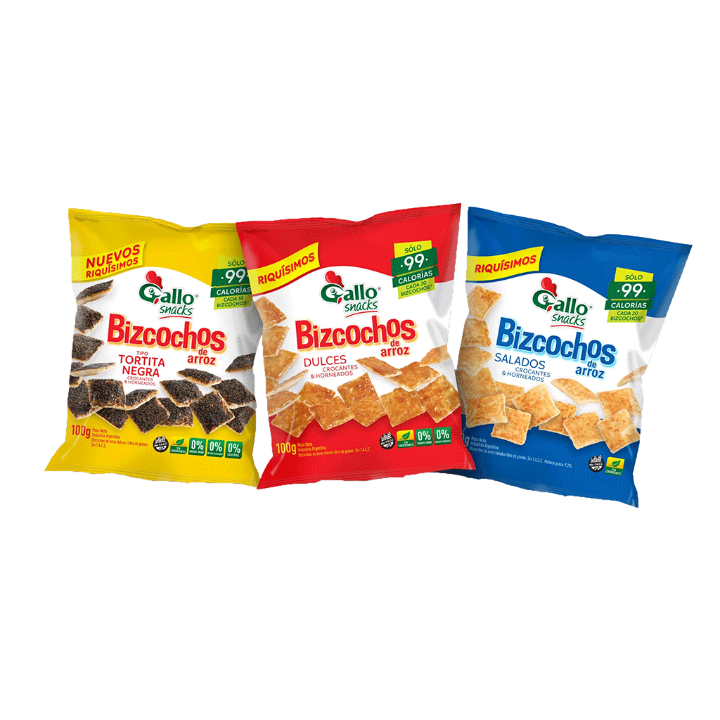Gallo Snacks Bizcochos de Arroz Salados - B&B