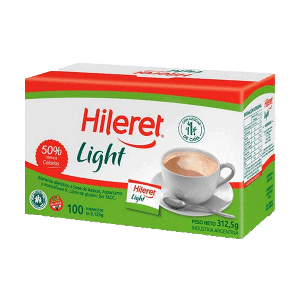 Hileret Azucar Light 100 Sobrecitos - Comprar en B&B