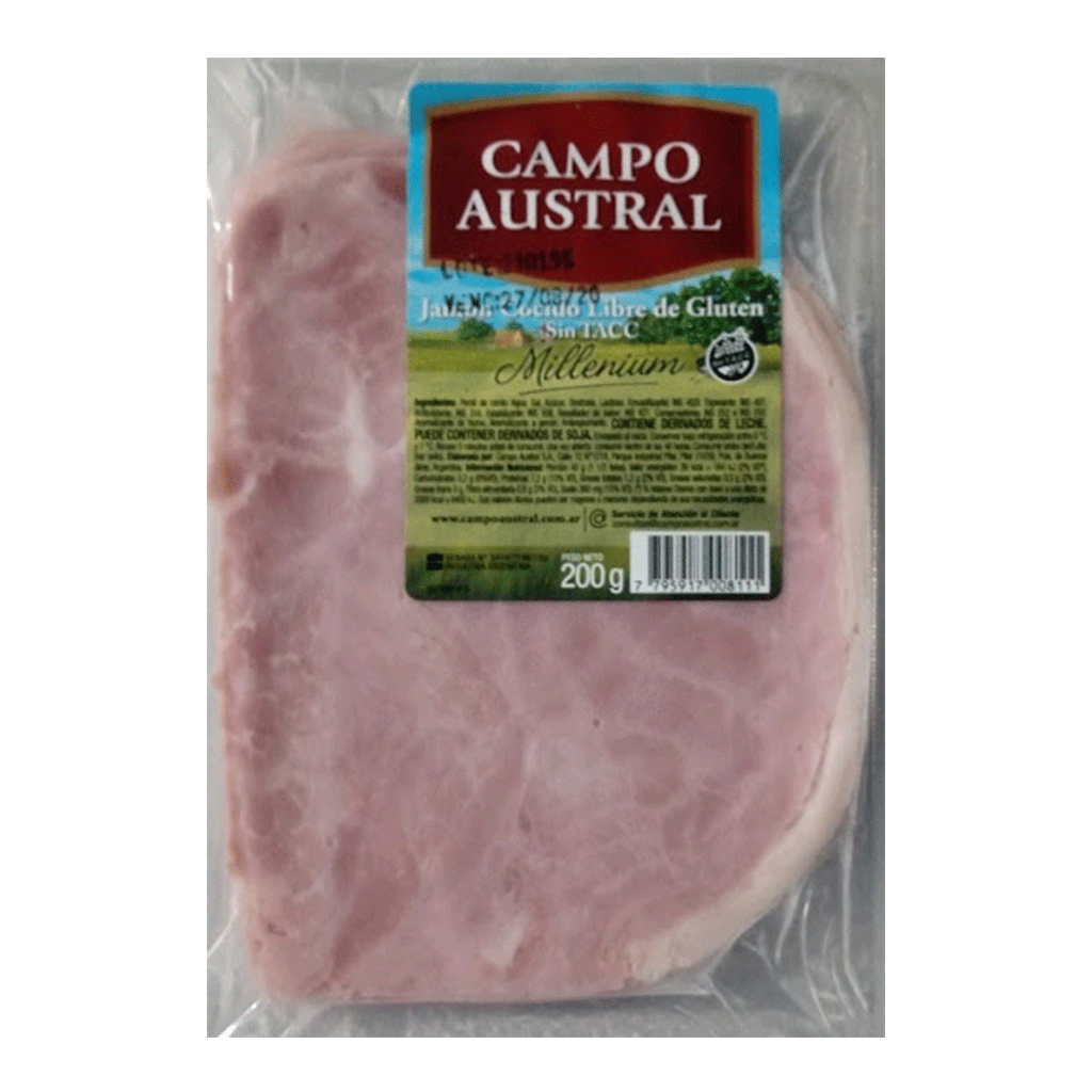 Campo Austral Jamón Cocido Millenium 200g - B&B