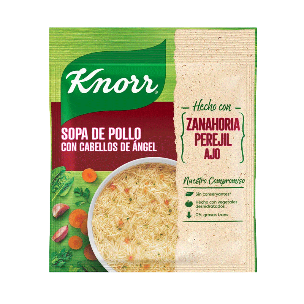 Knorr Sopa de Pollo con Cabello de Ángel - B&B