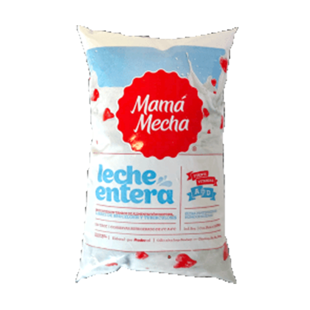 Mama Mecha Leche Entera en Sachet 1 Litro - B&B