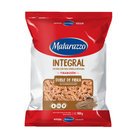 Matarazzo Fideos Tirabuzón Integral - Comprar en B&B