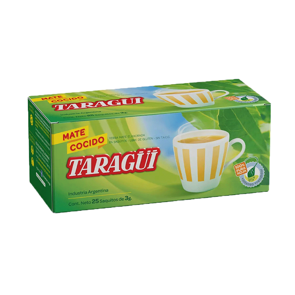 Taragui Mate cocido 25 saquitos - Comprar en B&B