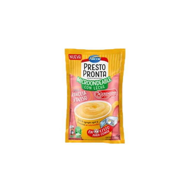 Presto Pronta Polenta Instantánea Sabor Panceta y Queso 250 g
