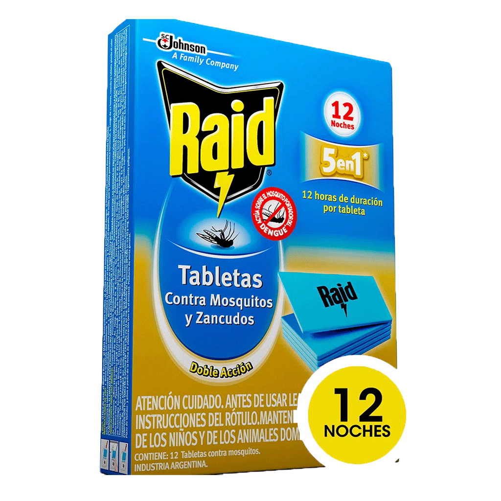 Raid Tabletas 12 Unidades - Comprar en B&B