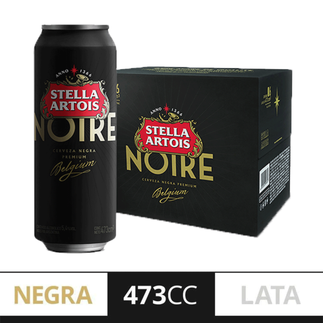 Stella Artois Noire 473 ml x6 - Comprar en B&B
