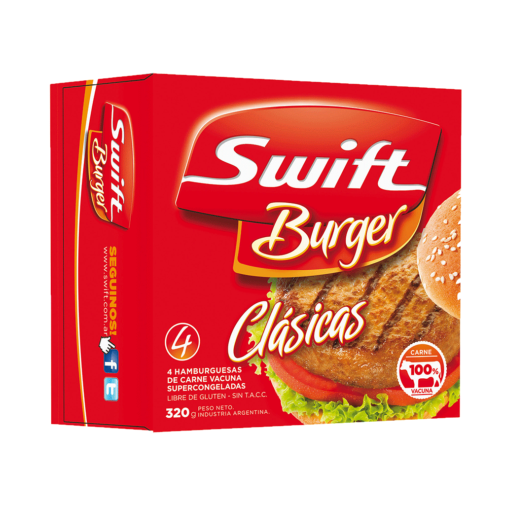 Swift Hamburguesas Clásicas 4 unidades - B&B