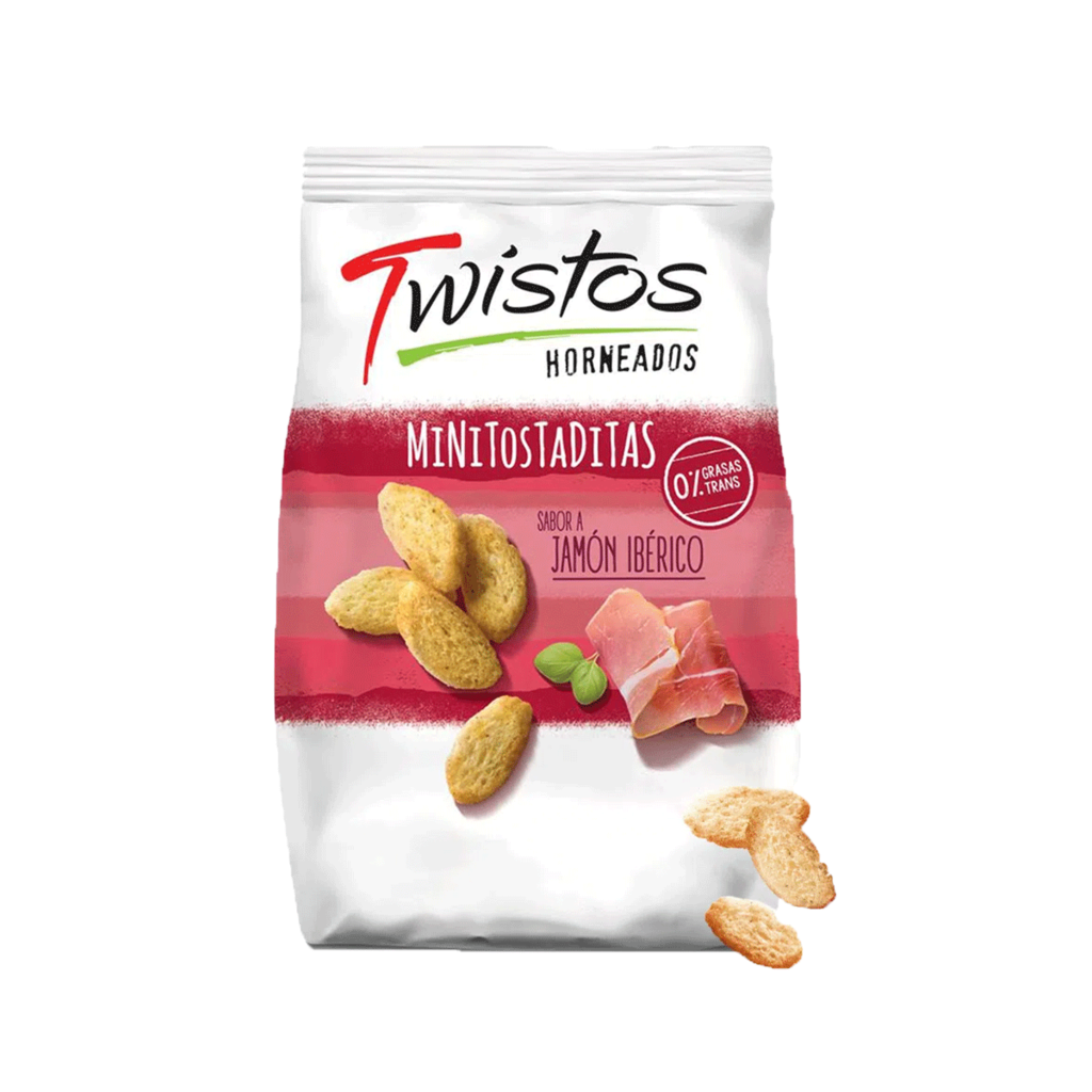 Twistos Horneados Mini Tostaditas Jamón 40g - B&B